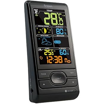 Oregon Scientific BAR208SX Radio-Controlled Weather Station Frost Alarm ...