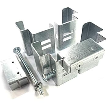 Postfix Slotted Concrete Fence Post Brackets to Fit 4" x 4" Posts 4 ...