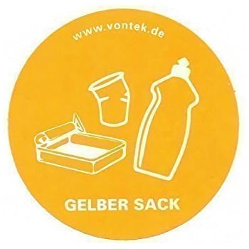 3er SET Altpapier blau Aufkleber Mülltrennung Papier Abfalltrennung ...