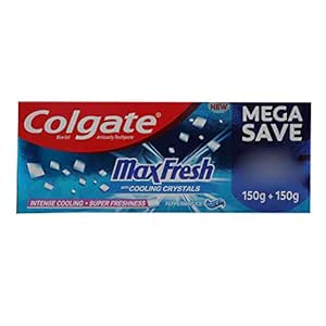 Buy Colgate Max Fresh Blue Gel Toothpaste, Fresh Breath, 300g (Cooling ...
