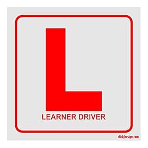 clickforsign New L-Board Learning Driver Reflective Sign Hood, Bumper ...