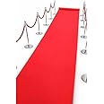 Sparkles Partyware Red Carpet Runner - Pack of 1-15ft Red Fabric Runner ...