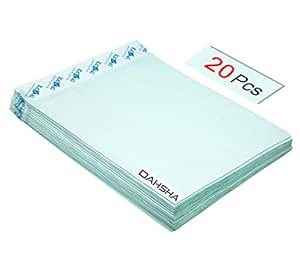 DAHSHA 20Pcs A4 Size Polynet Clothline Envelope Courier Cover Self-Seal ...
