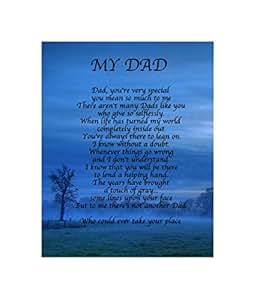 Personalised My Dad Poem Fathers Birthday Christmas Anniversary Husband ...