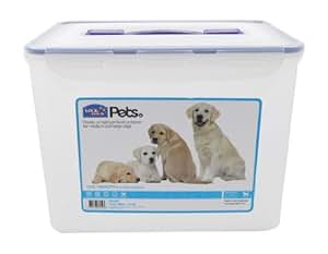Lock & Lock Medium/Large Dog Pet Food Storage Container, 12ltr: Amazon ...