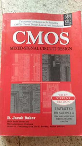 Buy Cmos mixed signal circuit design ieee press series on microelectronics systems Jacob Baker ...