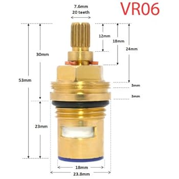 Pegler Avillion Atriflo Compatible Ceramic Tap cartridge Valve BSP 1/2 ...