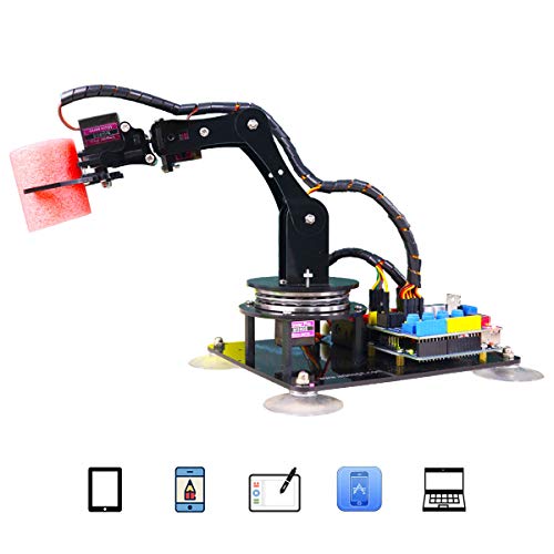 Adeept Arduino Compatible Diy 5 Dof Robotic Arm Kit Arduino ...