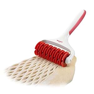 Westmark Gitterroller/Gitterwalze, 19,5 x 12,5 cm, Kunststoff, Weiß/Rot ...