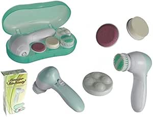4 in 1 Portable Electric Facial & Body Exfoliator, Massager & Cleanser ...