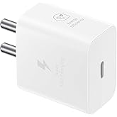 Samsung Original 25W Type-C Travel Adaptor with Cable, White : Amazon.in