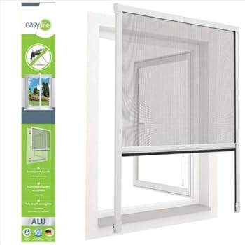 Fly Screen - Clamping Roller Blind for Insect Protection - Window Net ...