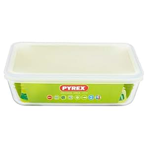 Pyrex Rectangular Dish with Plastic Lid, 1.5L: Amazon.co.uk: Kitchen & Home