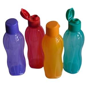 Tupperware Flip Top Bouteille d'eau 750 ml (Lot de 4): Amazon.fr ...