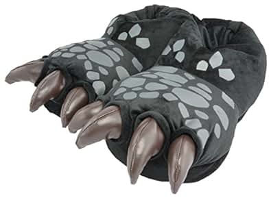 Dreamworks Dragons 3D Toothless Dragon-Feet Slipper, black (5-6.5 UK ...