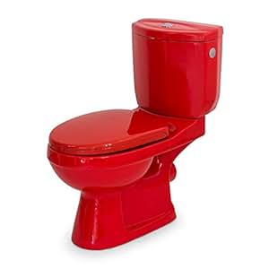 Toilet bi-bloc Red Is Dead - Red loobow: Amazon.co.uk: DIY & Tools