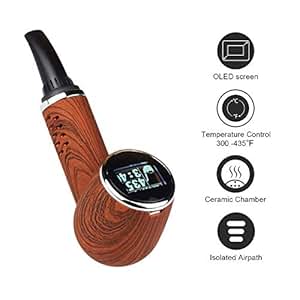 Dry Herb Vaporizer Herbal Vaporizer with a Cool Pipe Shape with a Pure ...