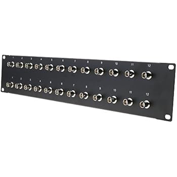 Patch Panel 16 ports BNC female coaxial: Amazon.co.uk: Electronics
