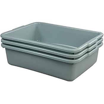5 x 22 Litre Plastic Tray - Robusto Industrial Plastic Stacking Euro ...
