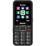 PHILIPS E125 Multimedia Feature Keypad Mobile Basic Bar Phone with Dual SIM, Rear Camara, Call ...