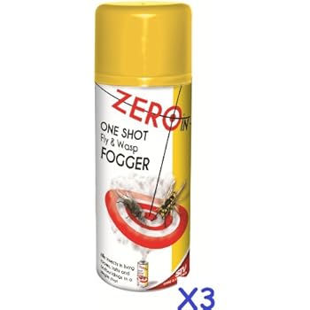 3x STV ZERO IN ONE SHOT FLY WASP INSECT FOGGER KILLER 150ml: Amazon.co ...