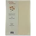 A4 300gsm Hammered Ivory Card (100 Sheets) : Amazon.co.uk: Stationery ...