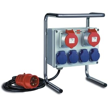 QUADRO ELETTRICO CANTIERE MULTIPRESE PRESE PRESA MONOFASE TRIFASE 380v ...