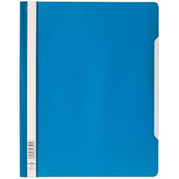Durable Clear View Folder/Report File A4, Blue, Extra Wide, Pack of 50 ...