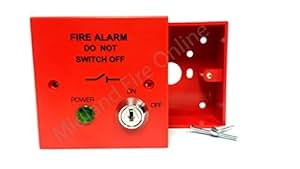 Fire Alarm Spur 230V Mains Isolator Key Switch Fused to BS5839 - Red ...