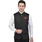 Buy PRINTINDIA Men's Printed Cotton Blend Soft Finish Sleeveless Nehru ...