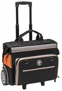 Klein Tools 55452RTB Tradesman Pro Rolling Tool Bag, Black/Orange ...