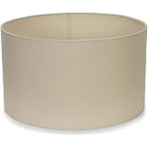 MiniSun | Large Modern Cream Boucle Drum Light Shade | Lamp Shades ...