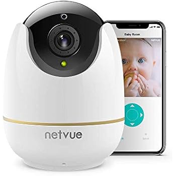 NETVUE Home Security Camera, Compatible with Alexa Echo Show, WiFi Wireless Security Camera with ...