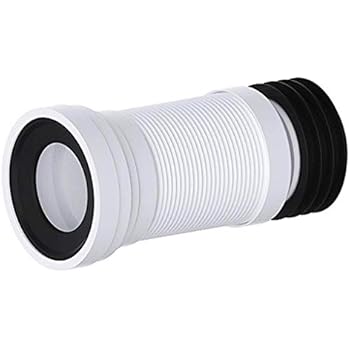 110mm Toilet WC Straight Extension Waste Pan Rubber Connector: Amazon ...