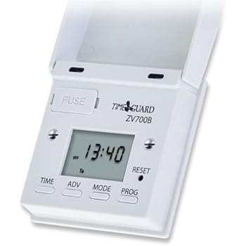 Timeguard ZV700B 7 Day Digital Light Switch with Optional Dusk Start ...