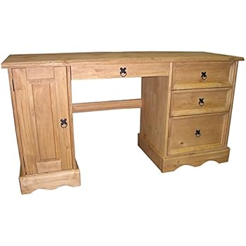 Mercers Furniture Corona Corner Computer Desk in Solid Pine: Amazon.co ...