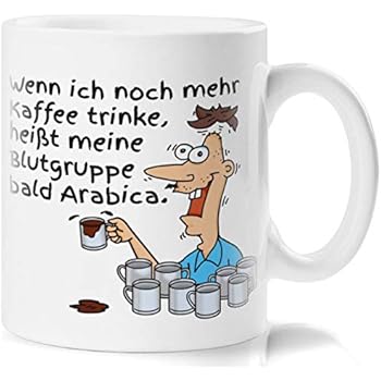 Lustig Bedruckte Tasse mit Kaffejunkie und lustigem Spruch. Die ...