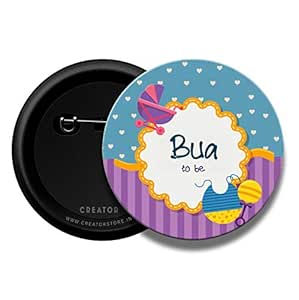 Buy Bua to be Baby Shower Pinback Button Badge - Creator Store Online ...