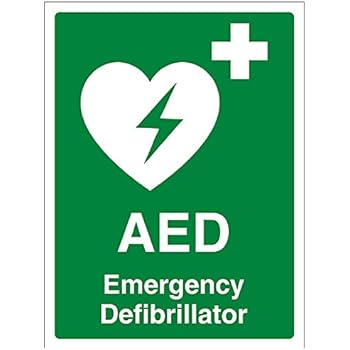 Automated External Defibrillator Nearest location sign - Self adhesive ...