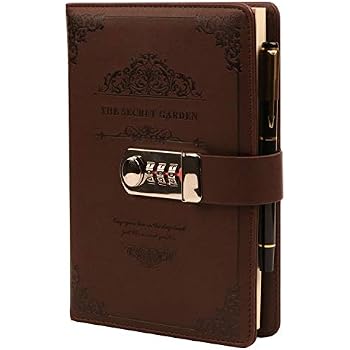 MOHOO Notebook with Lock Notepad Password Combination Lock Notebook ...