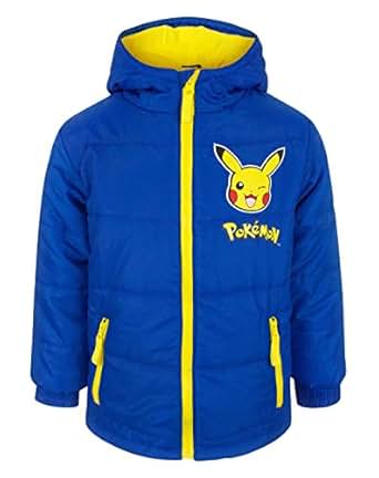 Pokemon Pikachu Boy's Coat (4 Years) Blue: Amazon.co.uk: Clothing