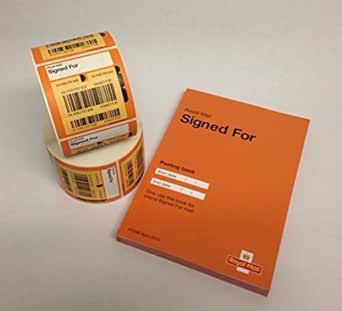 Royal Mail Recorded Signed For Posting Book / 500 Label Roll Track ...