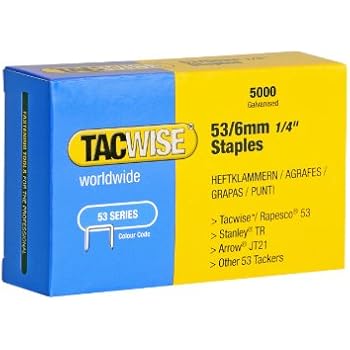 Tacwise Heavy Duty 53 Series 4mm Staples for Staple Gun (2000): Amazon ...