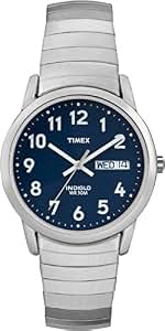 Timex Men's T20031 Quartz Easy Reader Watch with Blue Dial Analogue ...