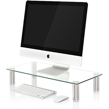 VonHaus Monitor Stand for Desks | Height Adjustable | Screen Riser for ...