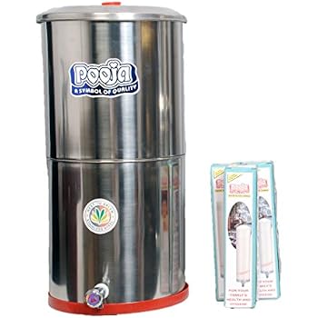 Ganga Stainless Steel Water Filter 34 Litres, 4 Candles: Amazon.in ...