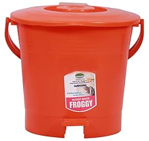 Samruddhi Plastic Dust Bin (7 Liters, Brown, 34): Amazon.in: Home & Kitchen