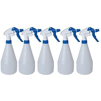 5x 750ml Complete Yellow Hand Trigger Spray Bottles for Cleaning ...