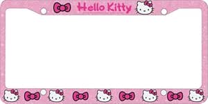 Hello Kitty License Plate Frame Glitter: Amazon.in: Car & Motorbike
