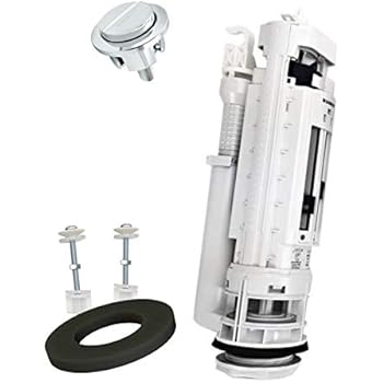 Geberit Impuls 290 Dual Flush Toilet Valve & Chrome Push Button 282.350 ...